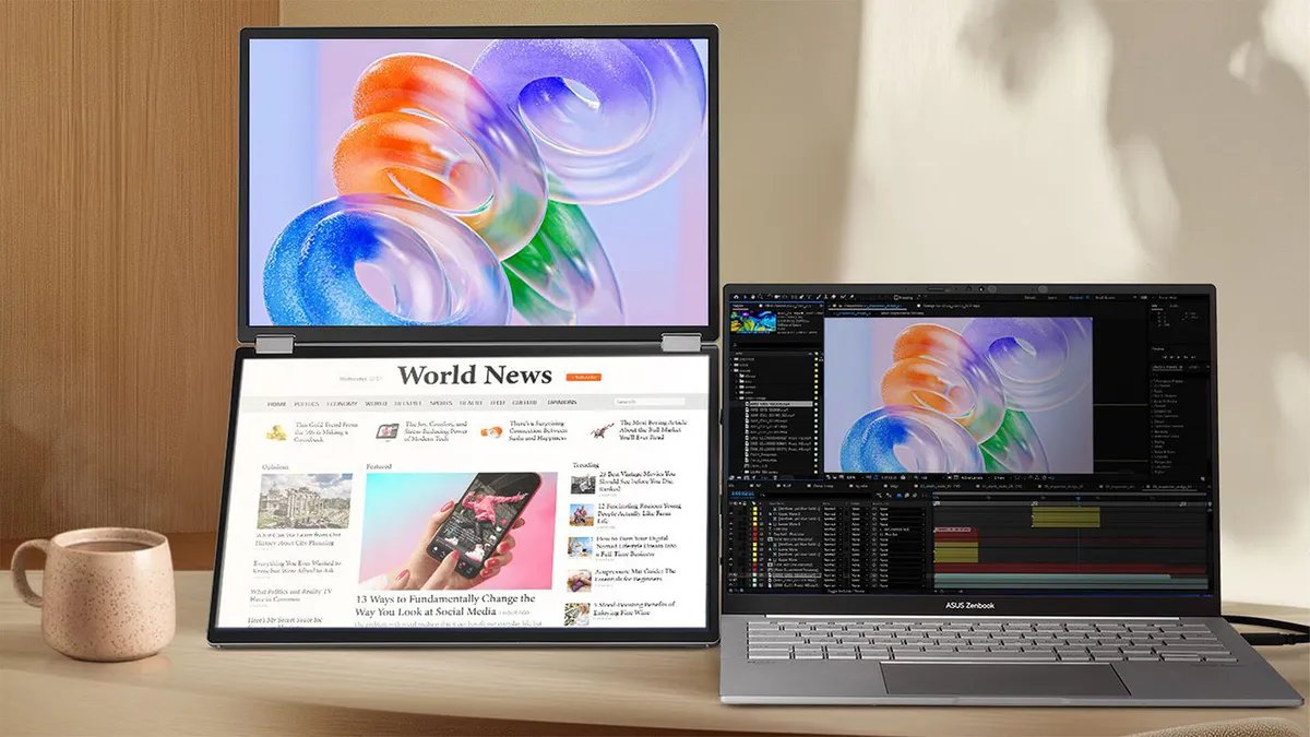 Revisión de Asus Zenscreen Duo OLED MQ149CD: un monitor de pantalla ...