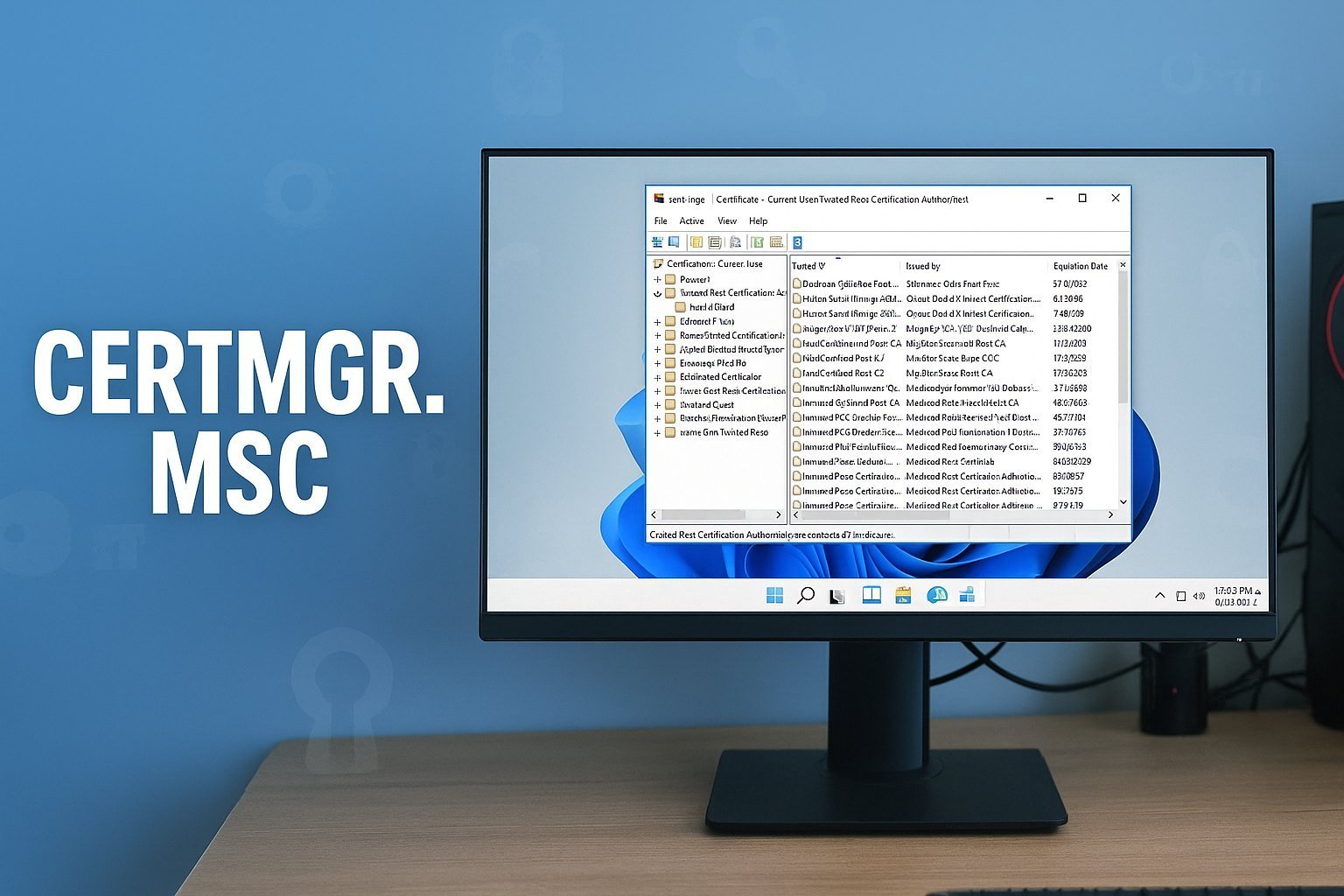 Desbloquee la herramienta de certificado oculta con Certmgr.msc | Uco ...